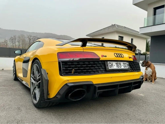 Audi R8 Gen2 Facelift GT Rear Bumper Canards Carbon Fiber 2020 and up ...