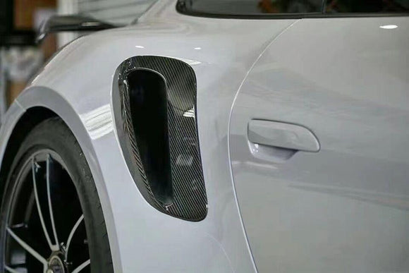 Porsche 911 992 Turbo S Air Vent Inlet Fenders Carbon Fiber Covers ...